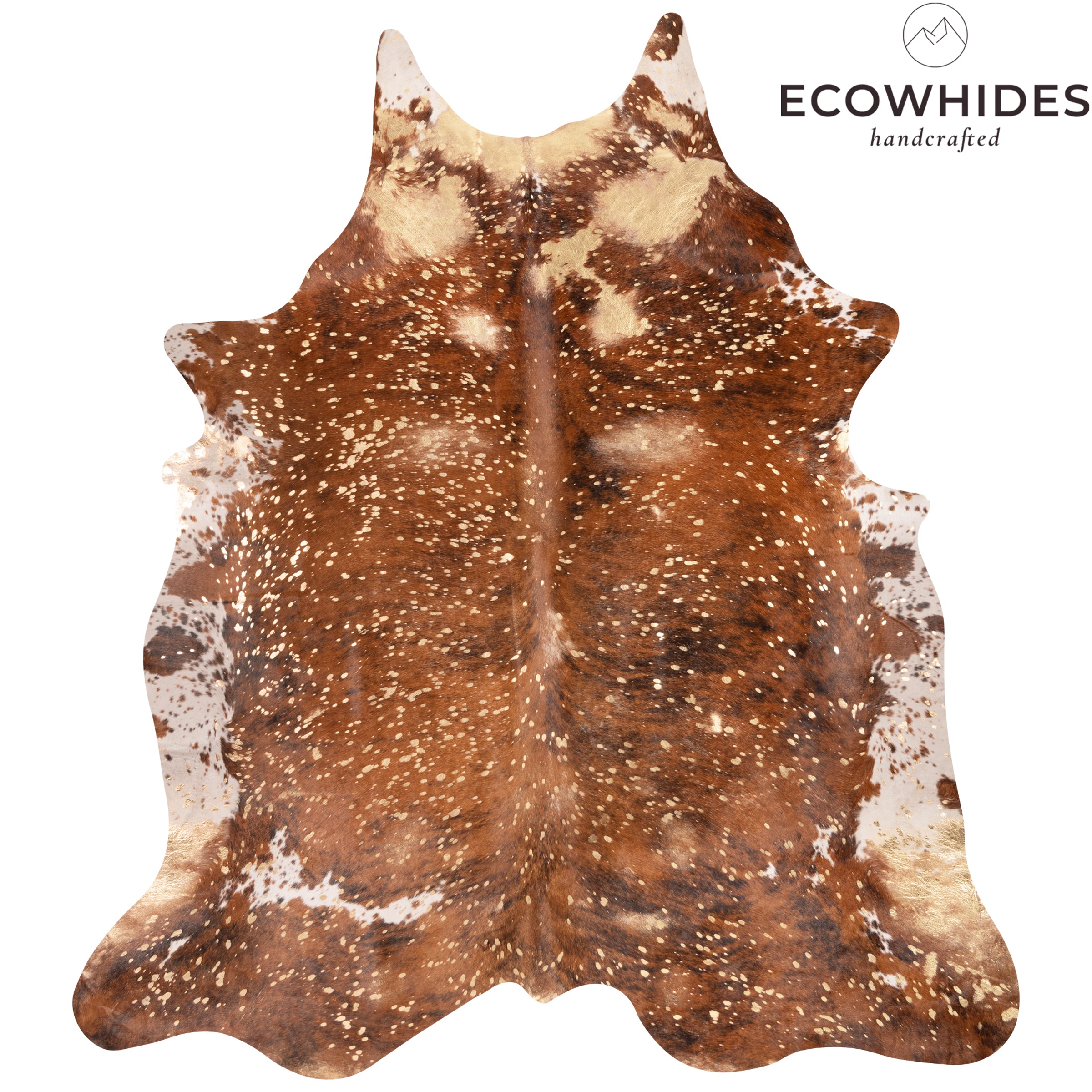 Brazilian Gold Metallic Cowhide Rug Size 7'4" L x 5'5" W 8963, Stain ...