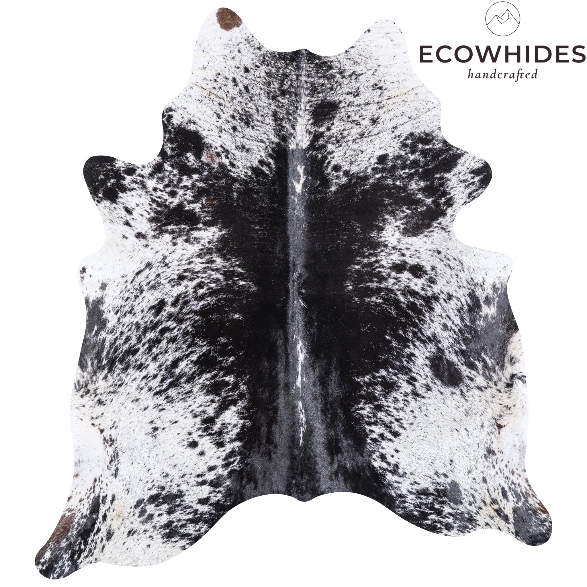 Brazilian Black Salt and Pepper Cowhide Rug Size 7'0" L x 6'4" W 4860 ...