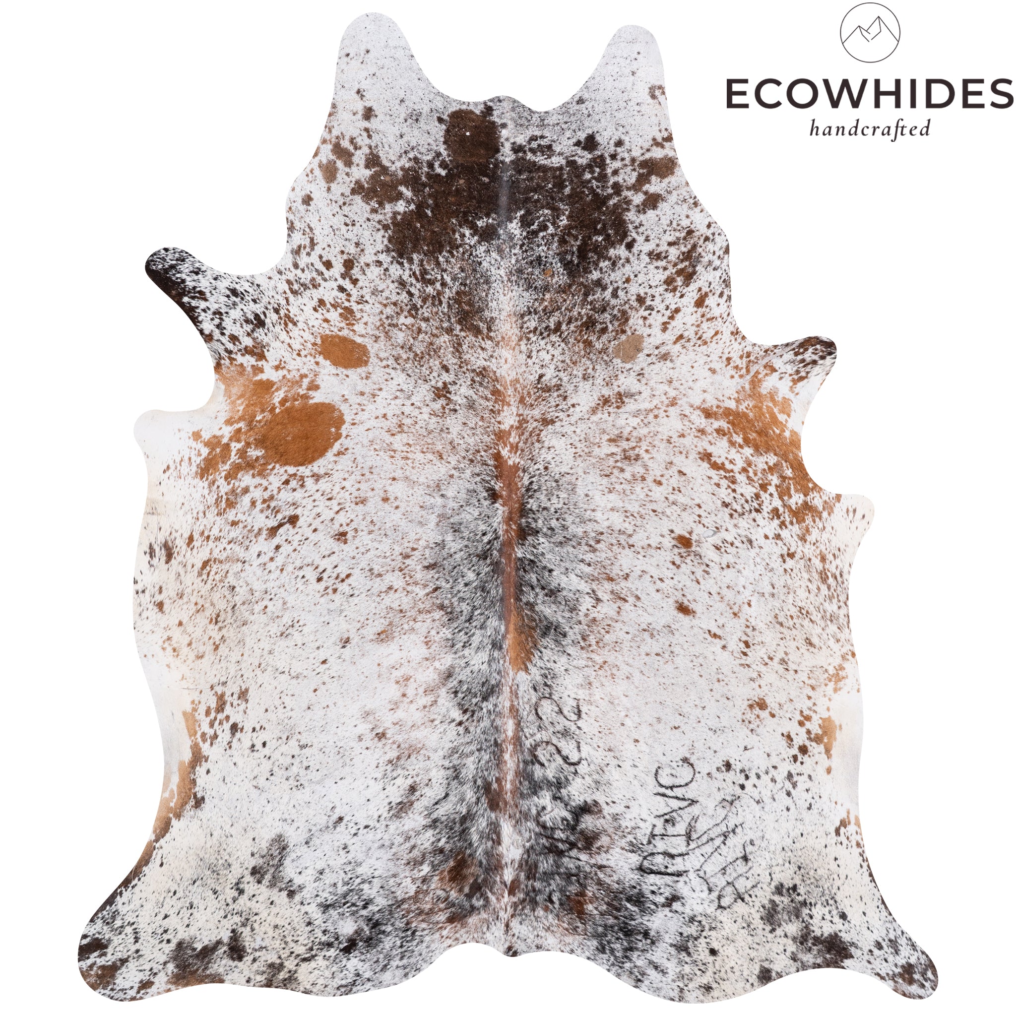 Vintage Tricolor Cowhide Rug Size 7'1" L x 6'3" W 5585, Stain Resistant Fur | eCowhides