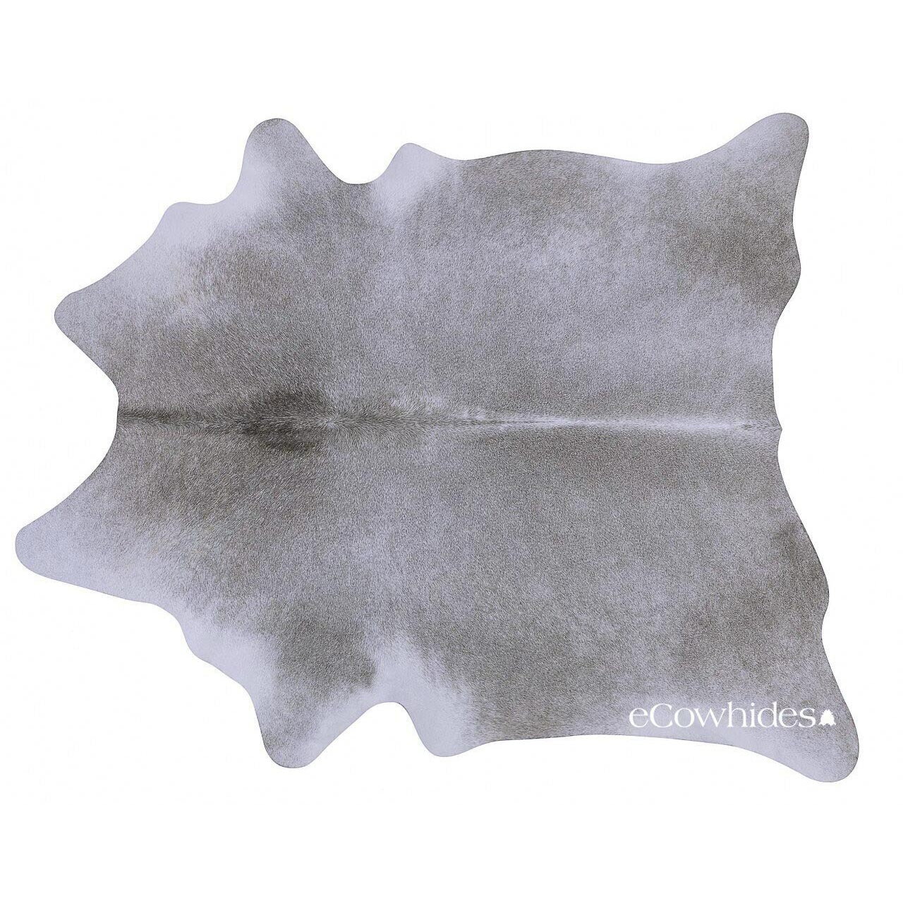 Grey Brazilian Cowhide Rug: Large , Natural Suede Leather | eCowhides